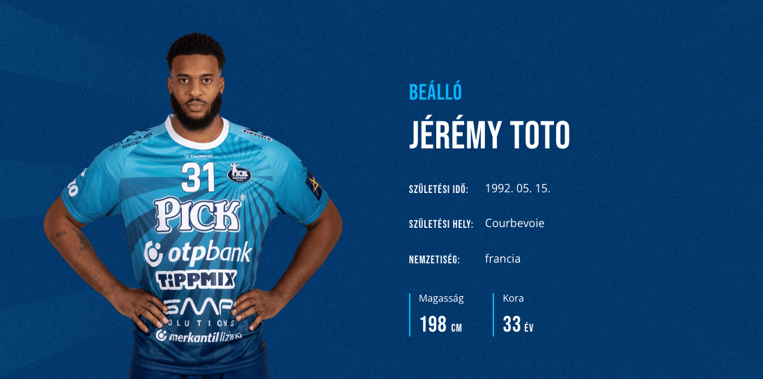 Jérémy Toto | OTP Bank-PICK Szeged